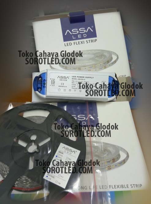 ASSA Flexi LED Strip 30watt 3000K 12v 5meter - Toko Cahaya Glodok